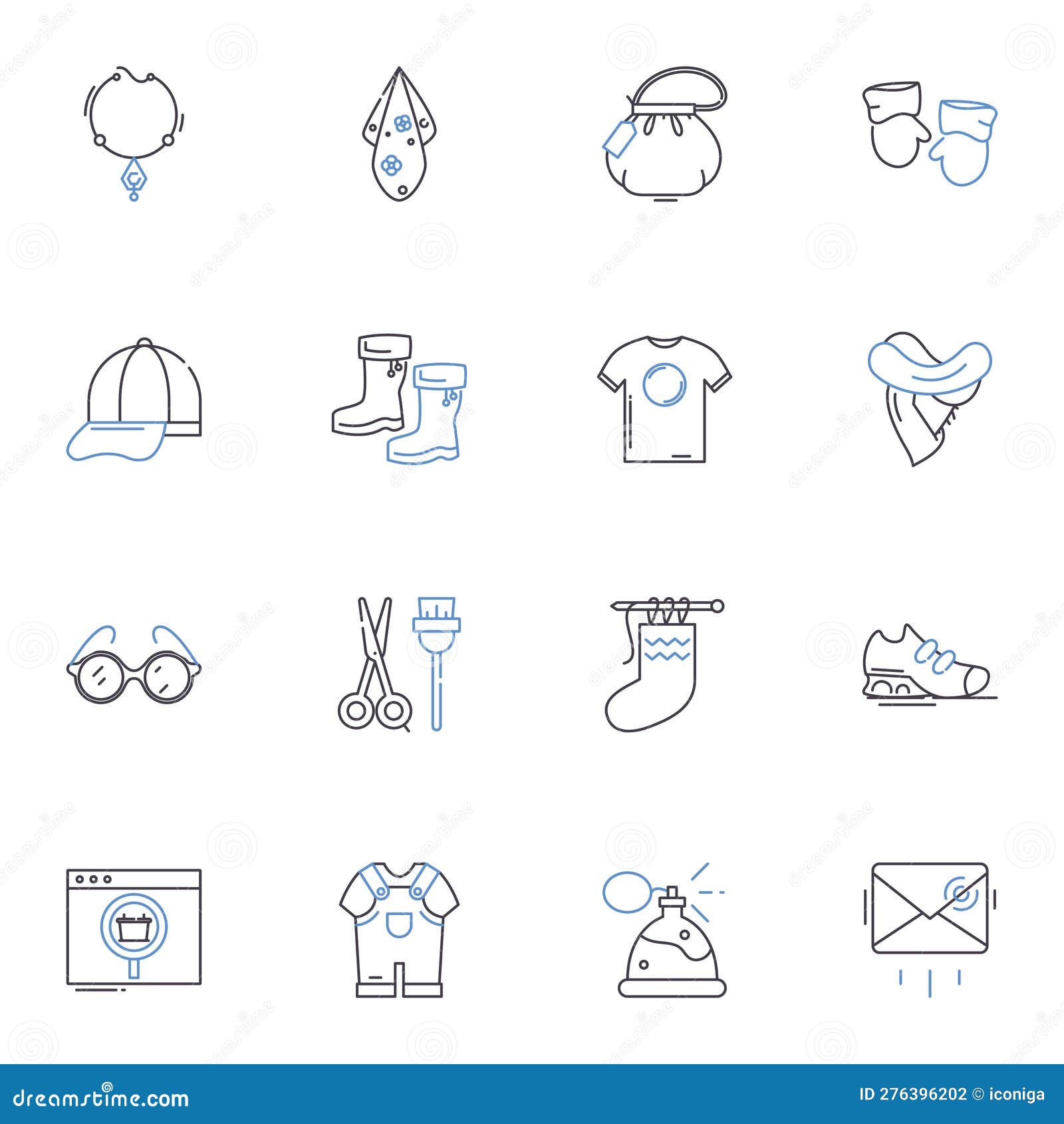 Packaging Line Icons Collection. Protection, Design, Sustainability ...