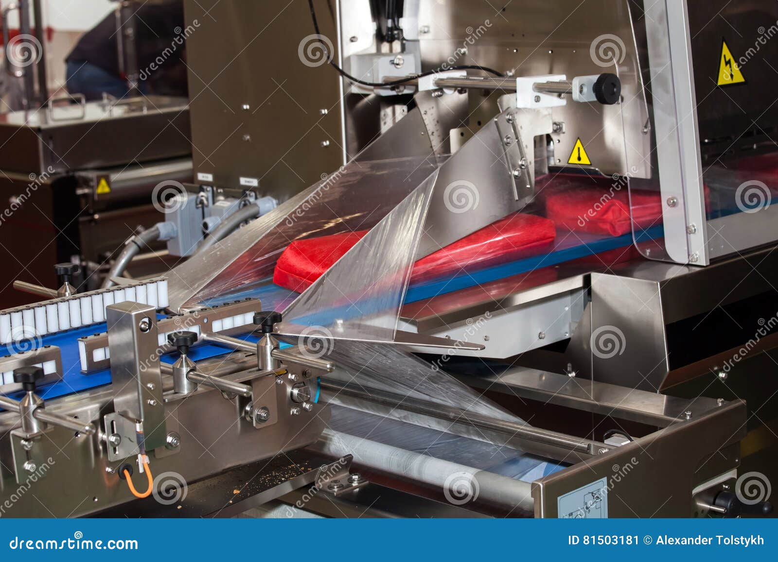 Packaging line machine stock image. Image of operator - 81503181