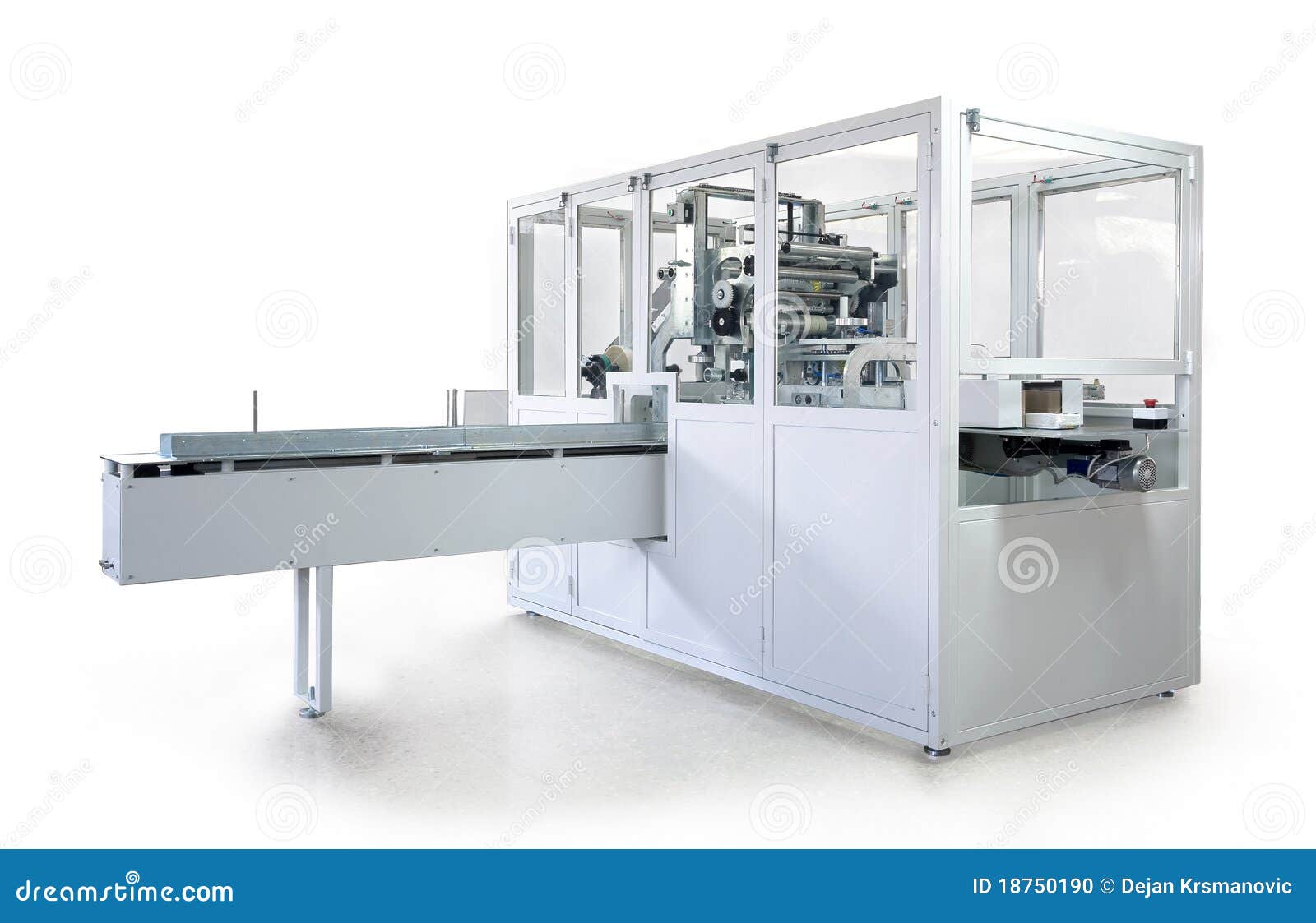 Packaging machine stock photo. Image of factory, industrial - 18750190