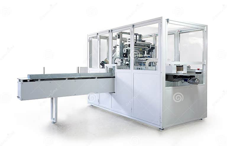 Packaging machine stock photo. Image of factory, industrial - 18750190