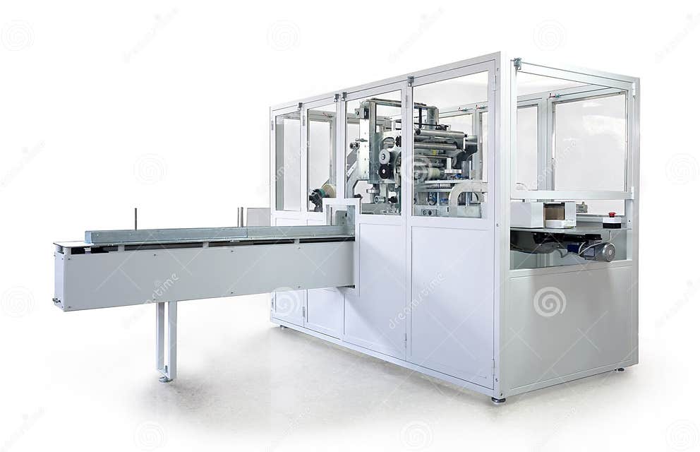 Packaging machine stock photo. Image of factory, industrial - 18750190