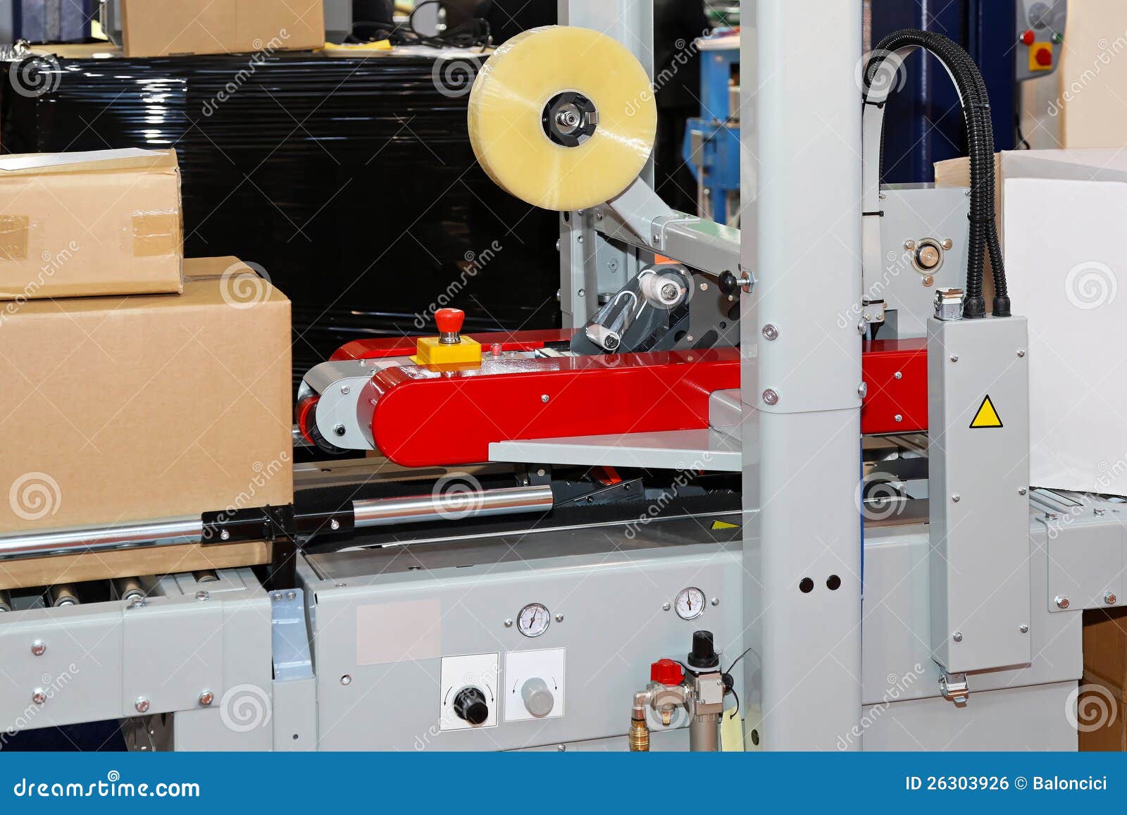 Packaging machine stock photo. Image of eqipment, labeling - 26303926