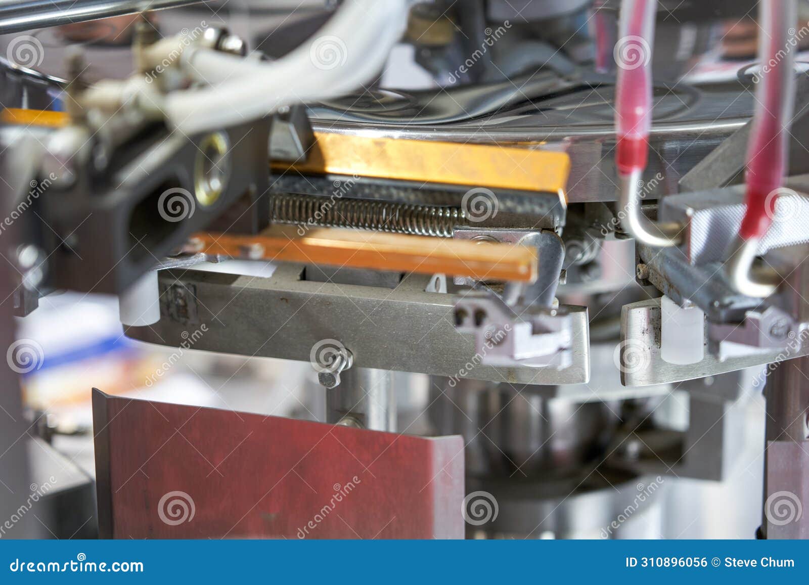 Packaging Machine Assembly Line Equipment in Food Factory Stock Photo ...