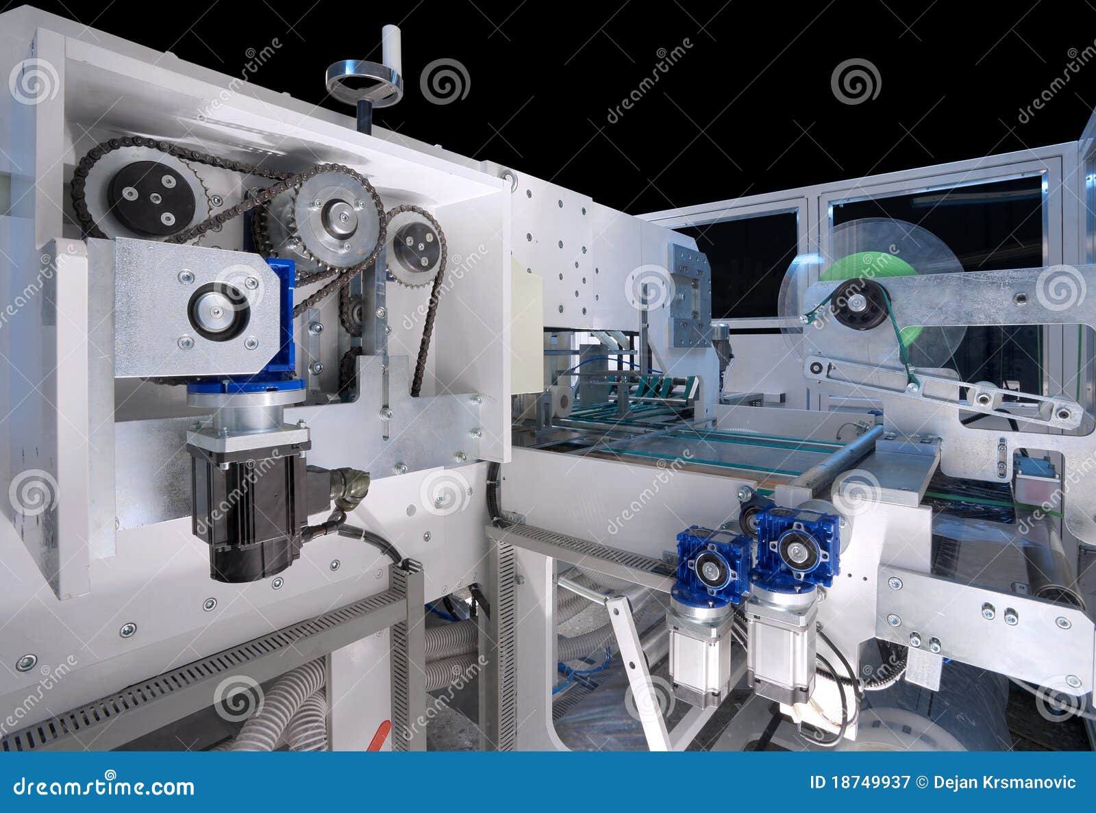 Packaging machine parts stock image. Image of serviettes - 18749937