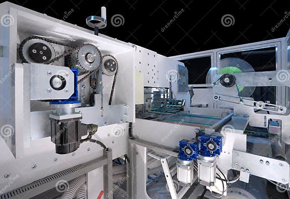 Packaging machine parts stock image. Image of serviettes - 18749937