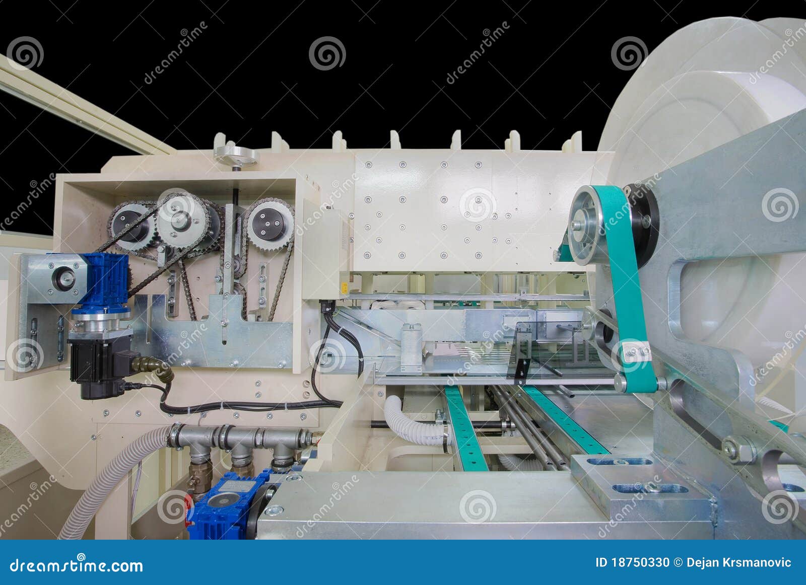 Packaging machine parts stock photo. Image of handkerchiefs - 18750330