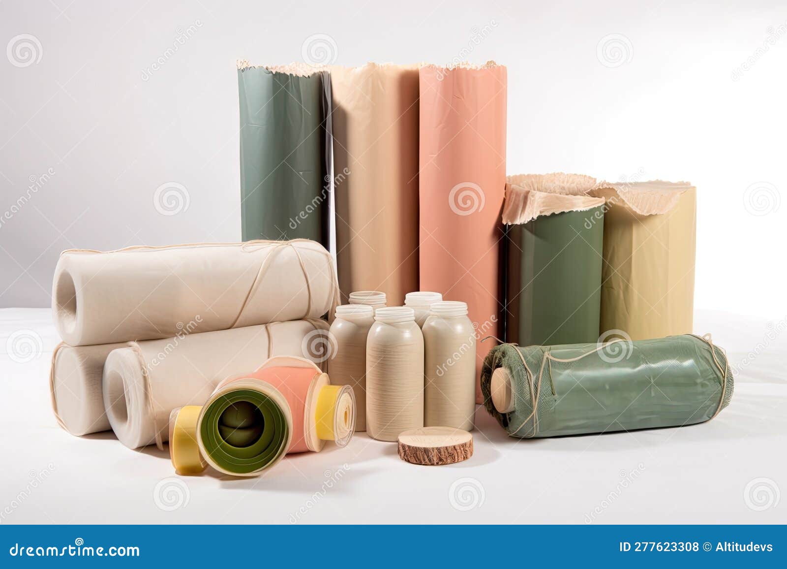 Packaging Made from Recycled or Renewable Materials Stock Illustration ...