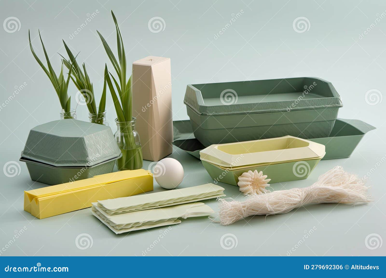 Packaging Made from Recycled or Renewable Materials Stock Illustration ...