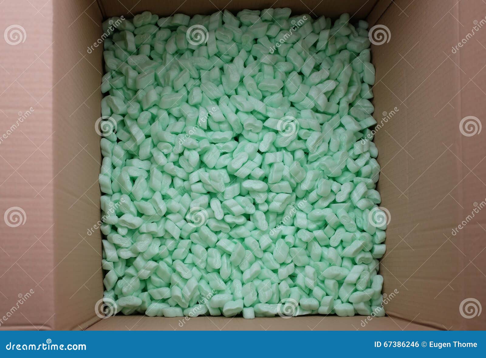 Packaging material in box stock photo. Image of mailing - 67386246