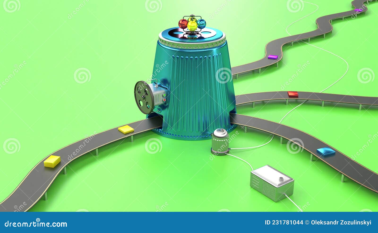 Process Of Automated Car Production. Wehicle Parts On The Machinery ...