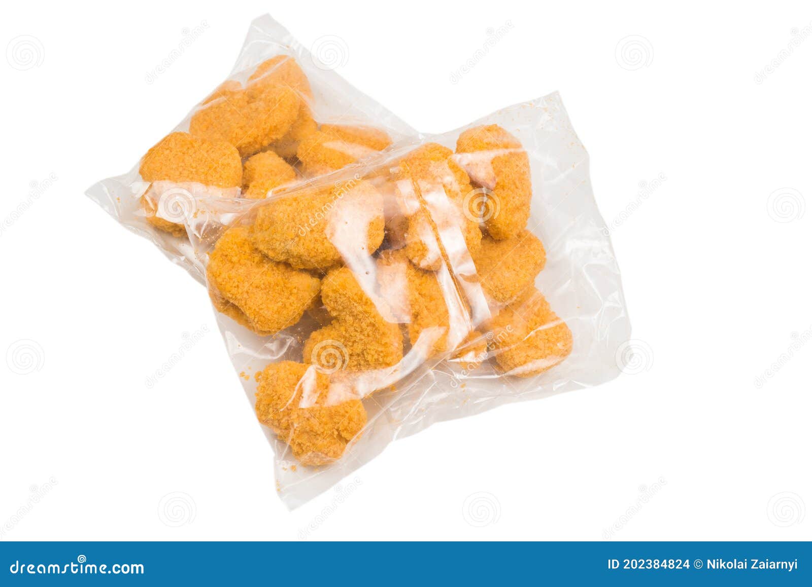 Packaging Nuggets on a White Background Stock Photo - Image of dinner ...