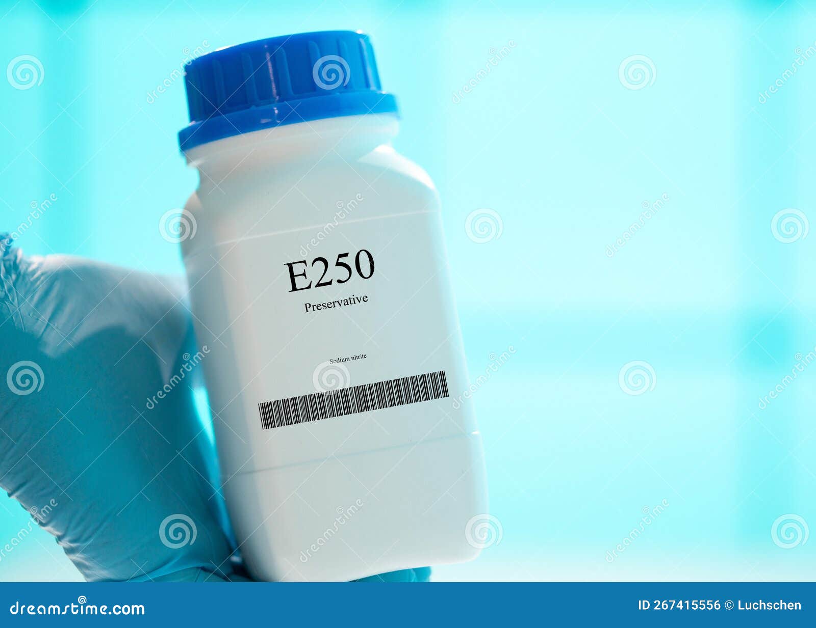 Packaging with Nutritional Supplements E250 Preservative Stock Photo ...