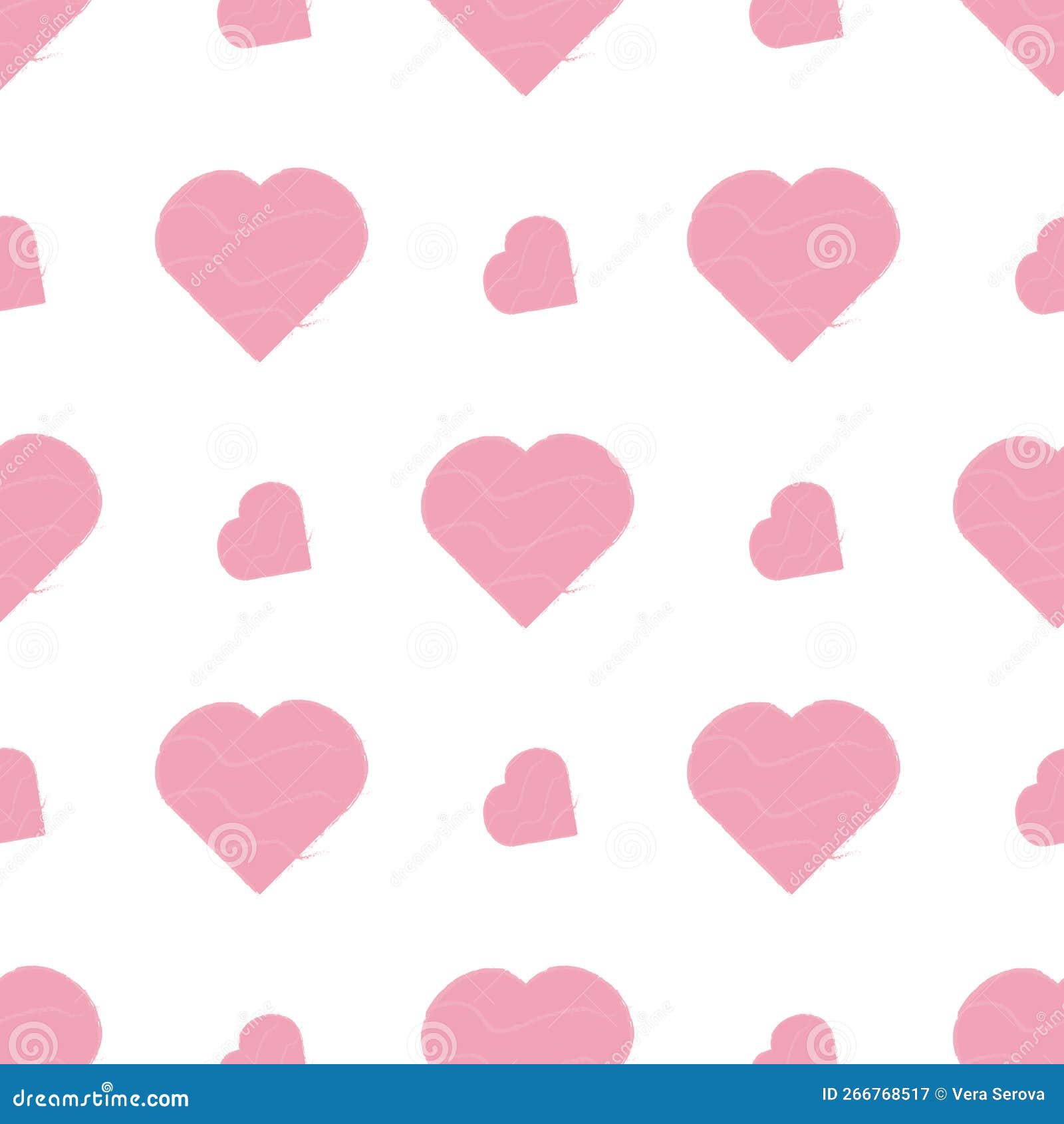 Packaging Pattern. Pink Heart Pattern in Vector. Stock Vector ...