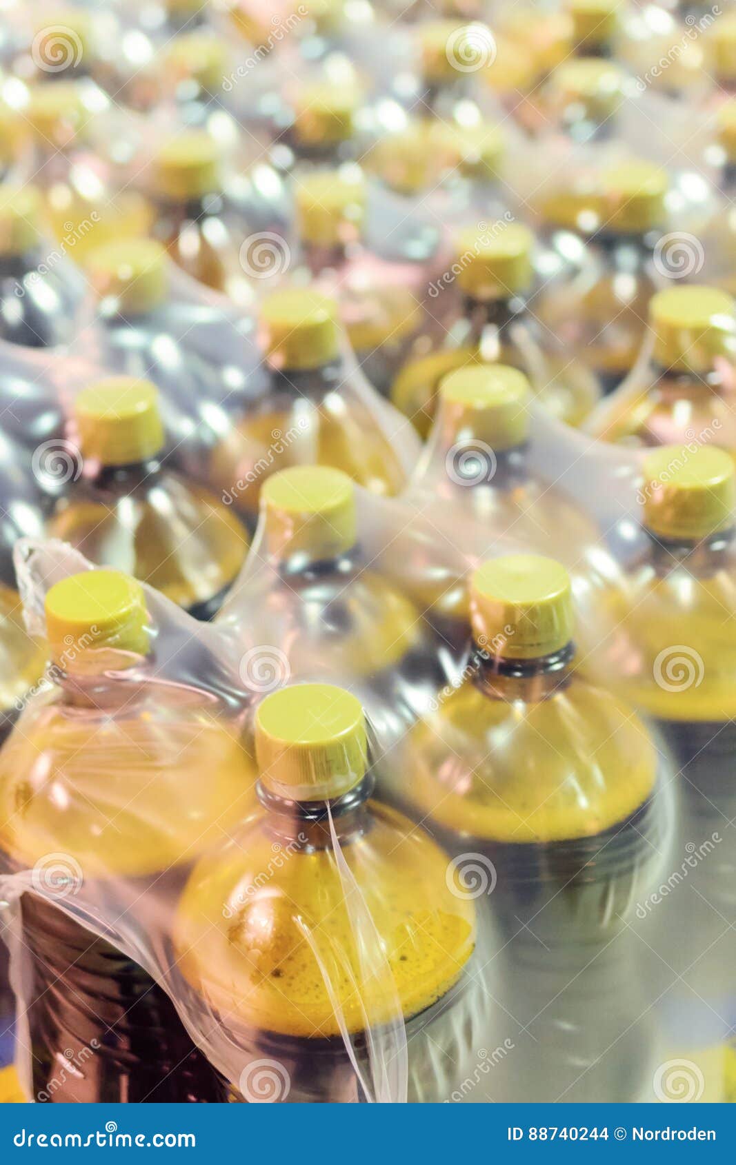 Packaging of Plastic Bottles. Stock Photo - Image of clean, full: 88740244