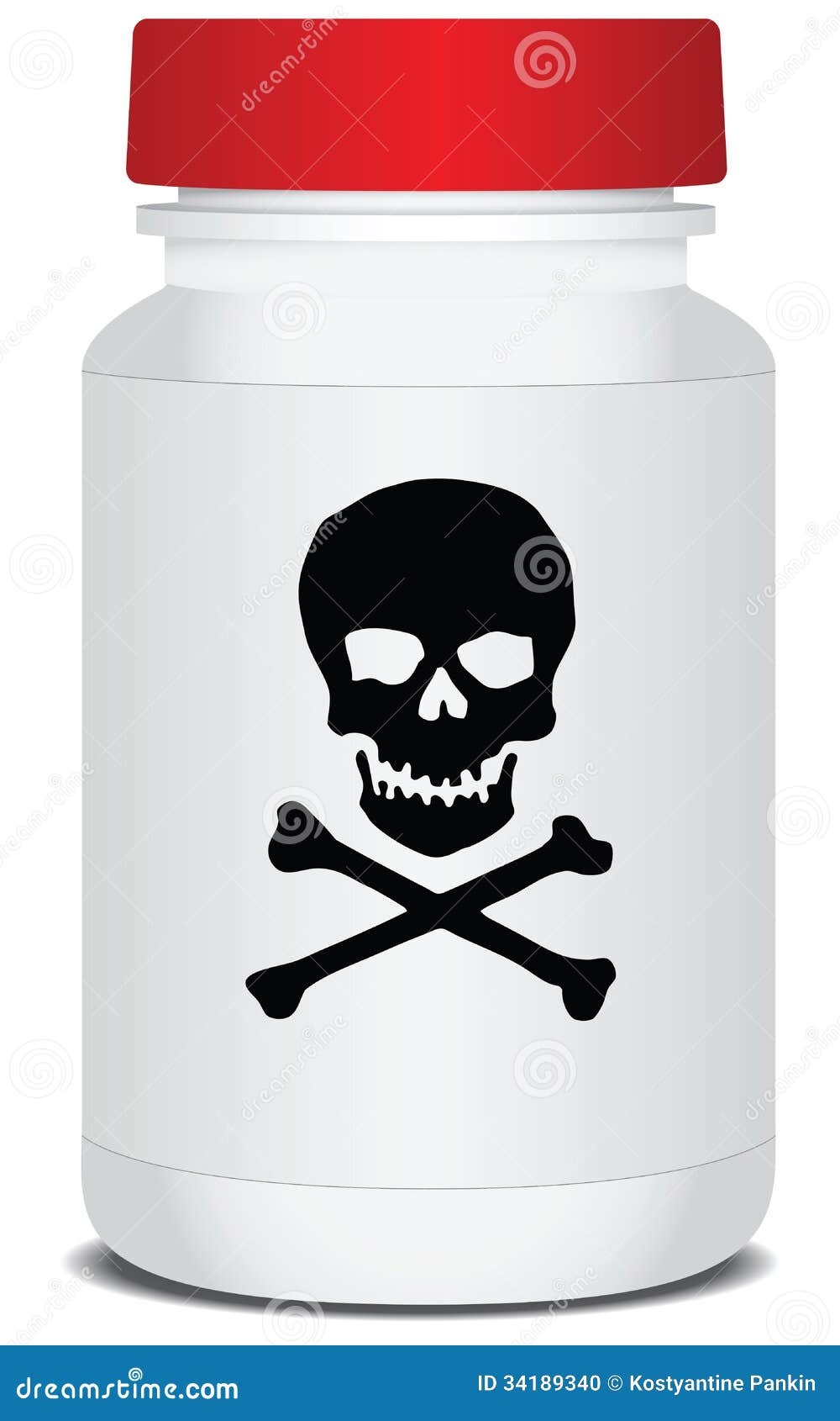 Packaging poison stock vector. Illustration of headache - 34189340