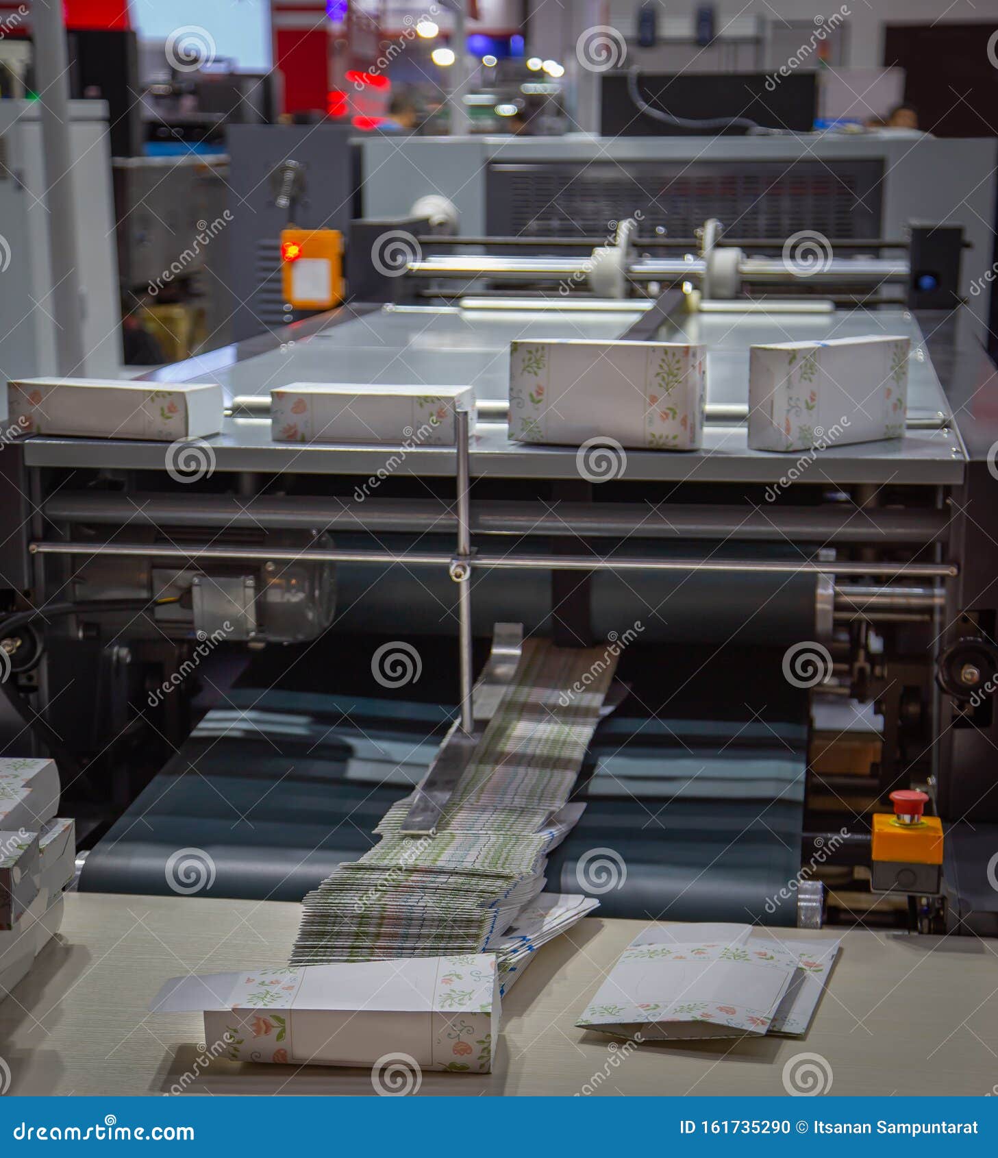 Packaging printing machine stock photo. Image of industrial - 161735290