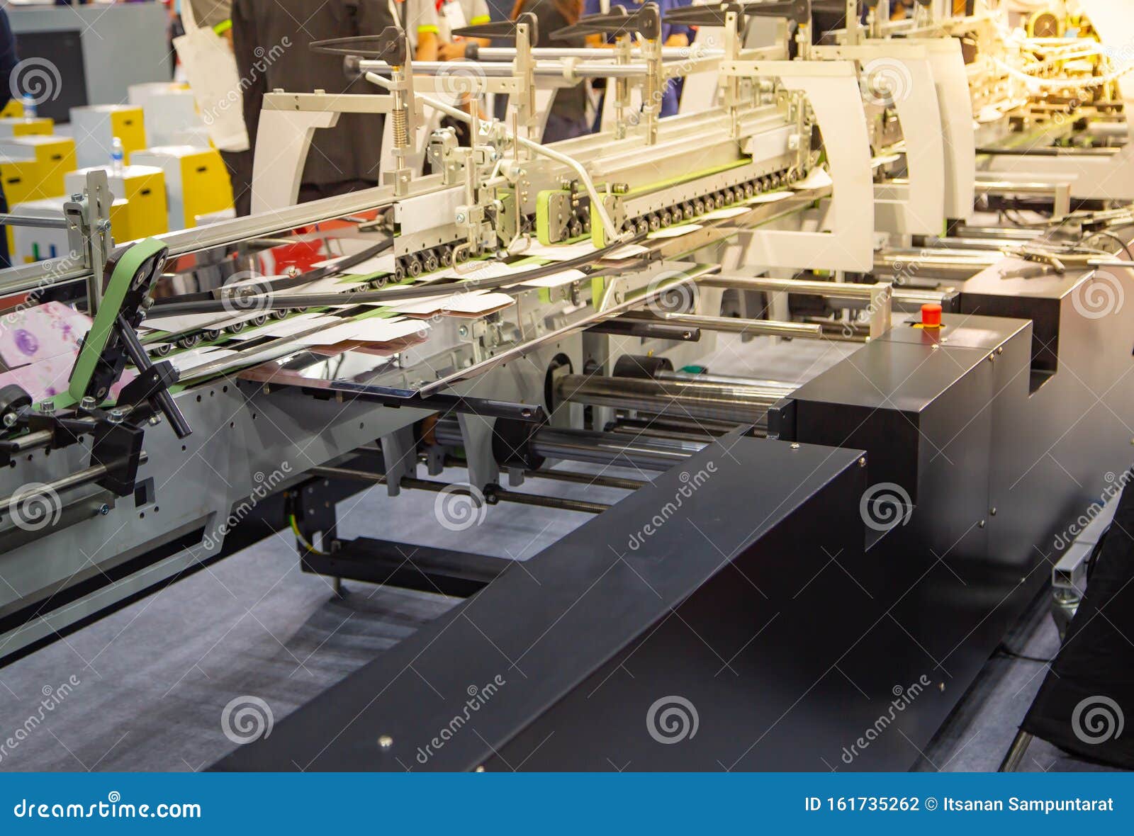 Packaging printing machine stock photo. Image of machinery - 161735262