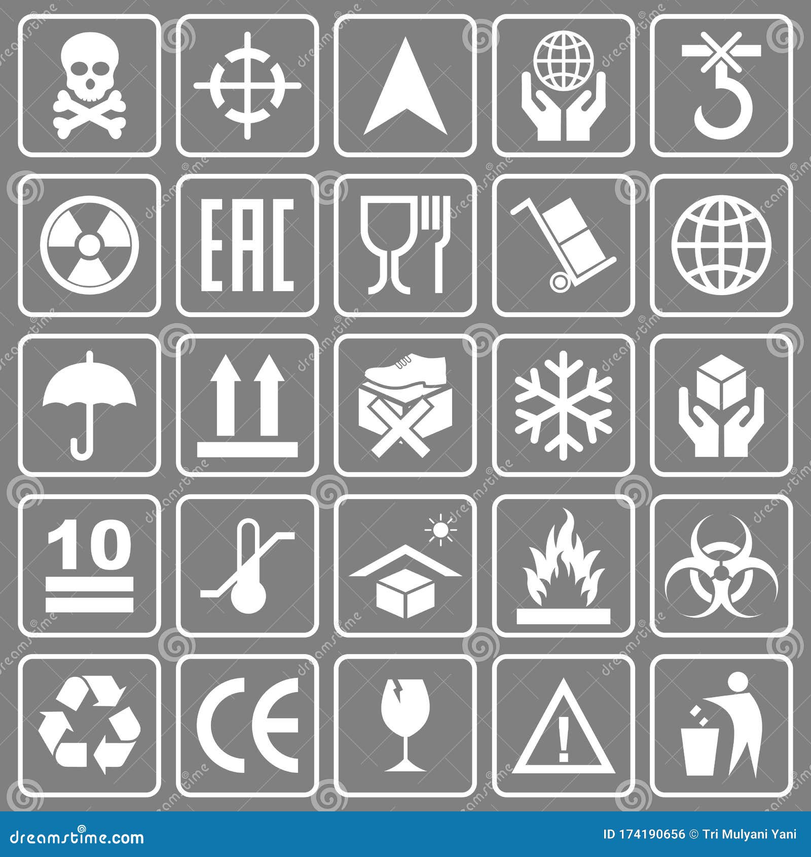 Packaging Product Caution Sign Icon Vector Design Symbol Stock Vector ...