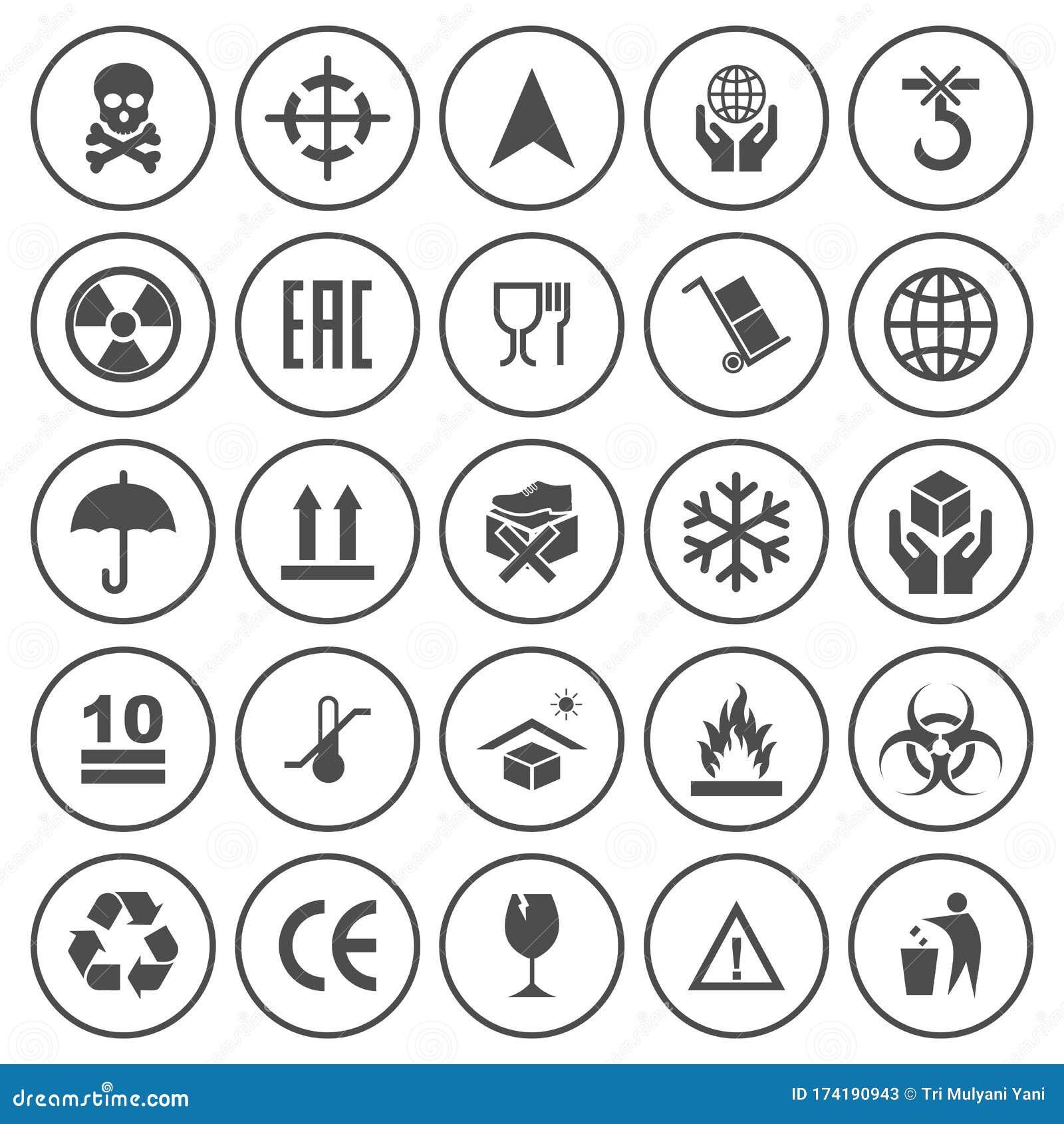 Packaging Product Caution Sign Icon Vector Design Symbol Stock Vector ...