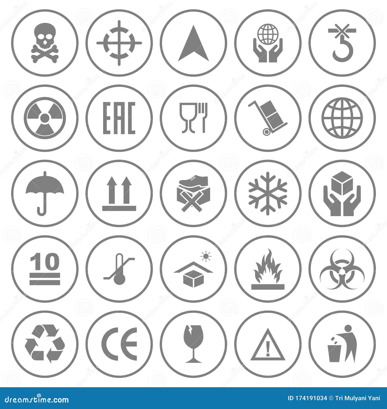 Packaging Product Caution Sign Icon Vector Design Symbol Stock Vector ...