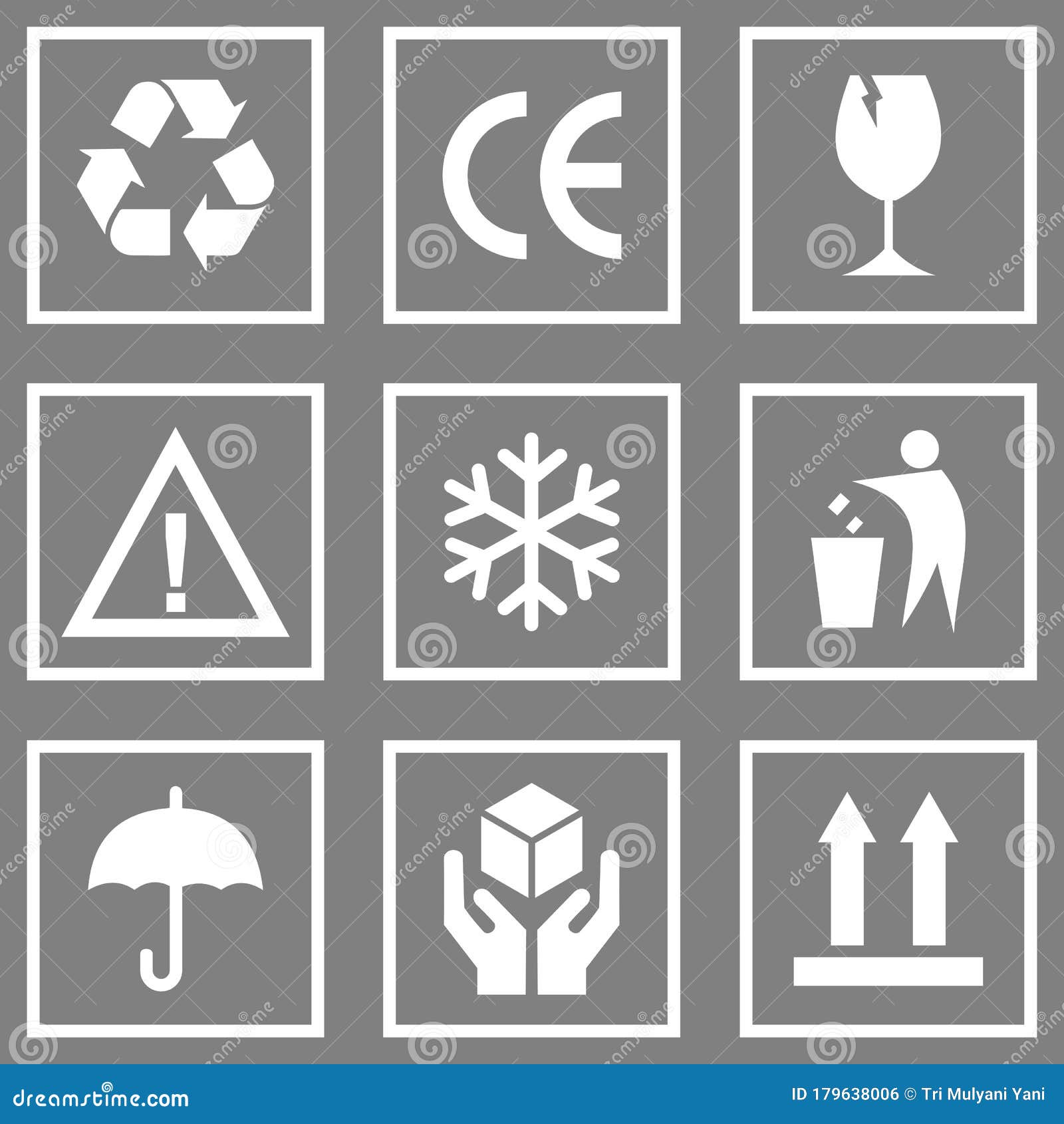 Packaging Product Caution Sign Icon Vector Design Symbol Stock Vector ...