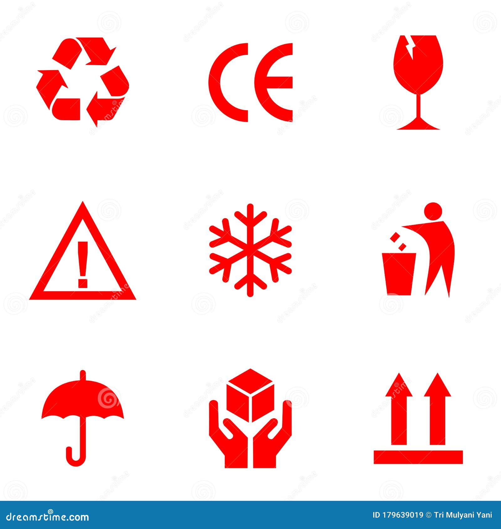Packaging Product Caution Sign Icon Vector Design Symbol Stock Vector ...