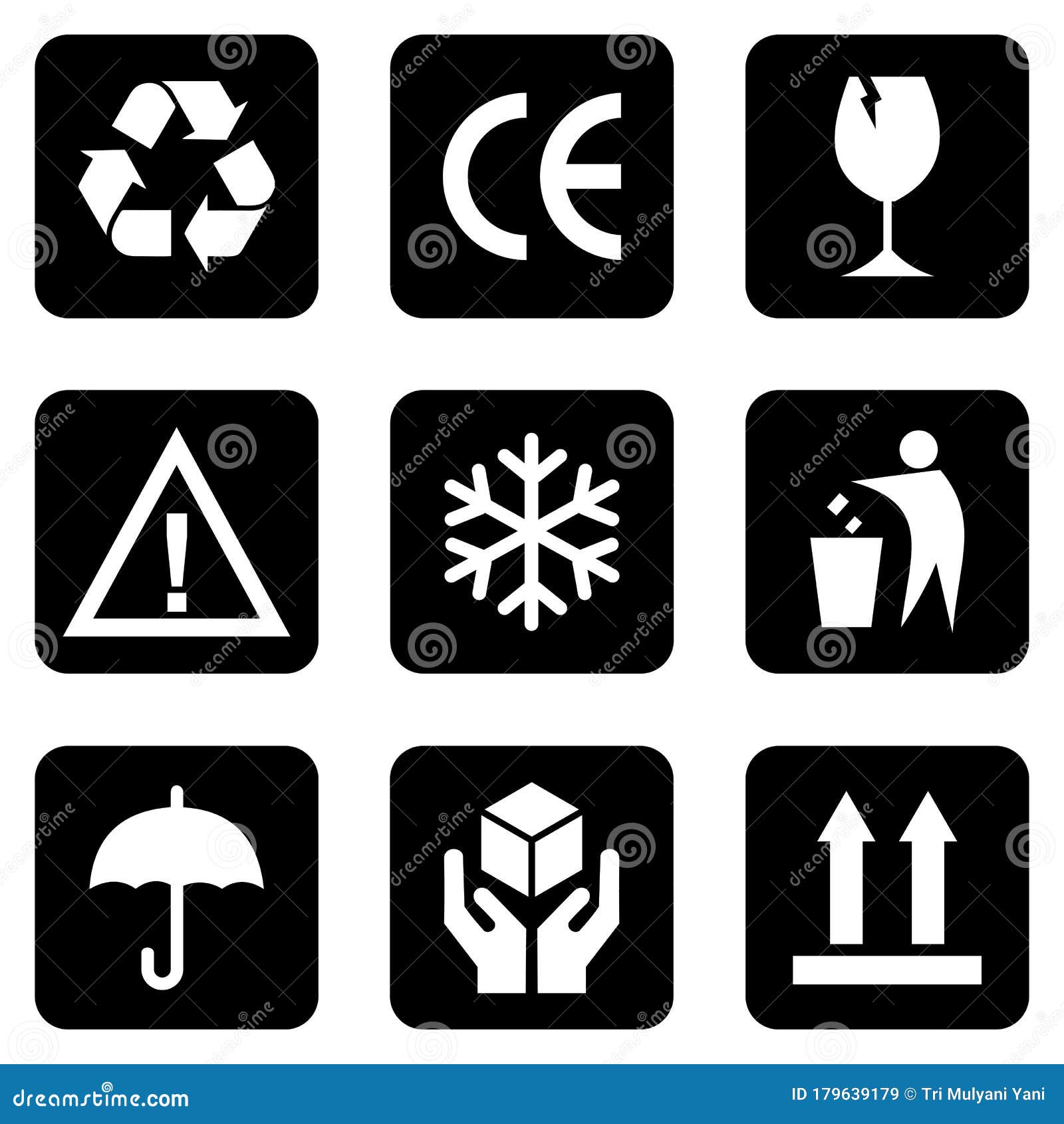 Packaging Product Caution Sign Icon Vector Design Symbol Stock Vector ...