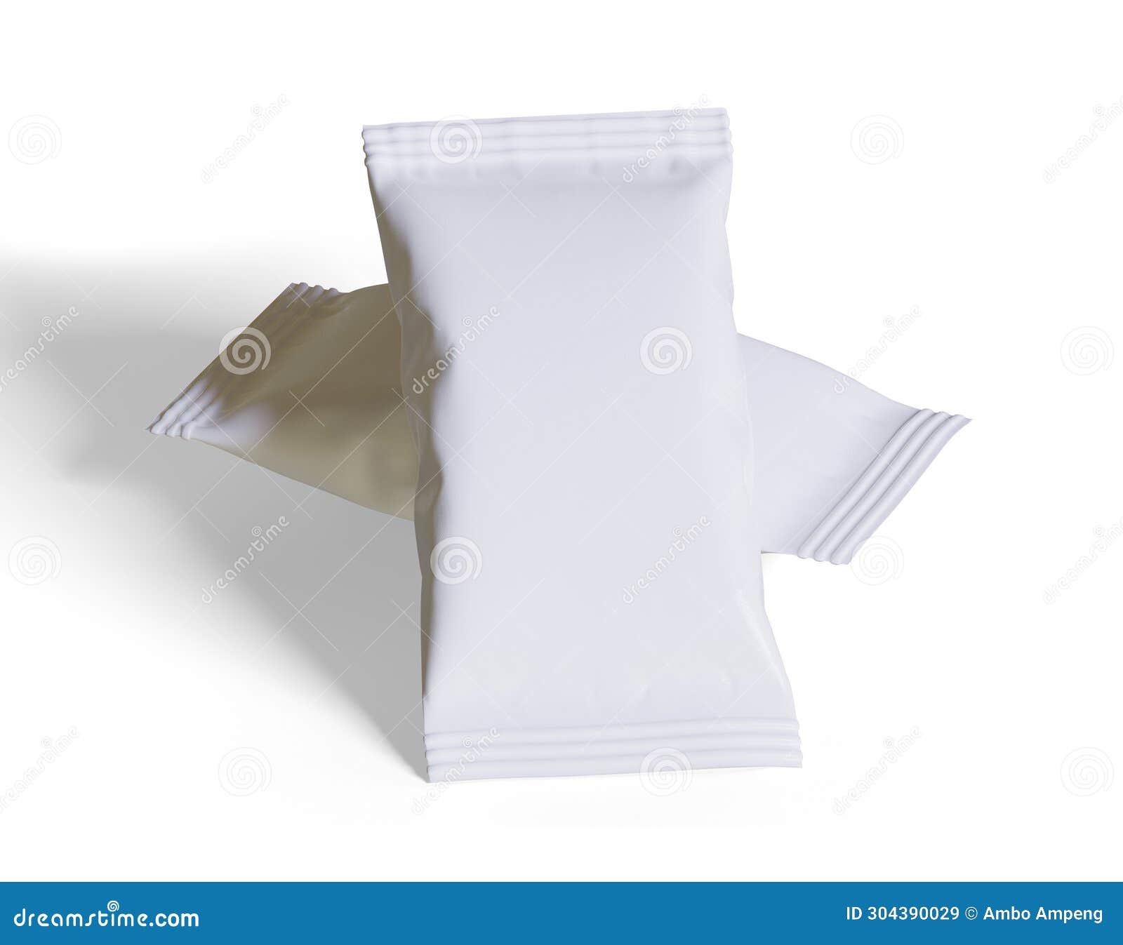 Packaging Product of Snack on White Background. Empty Packaging Product ...