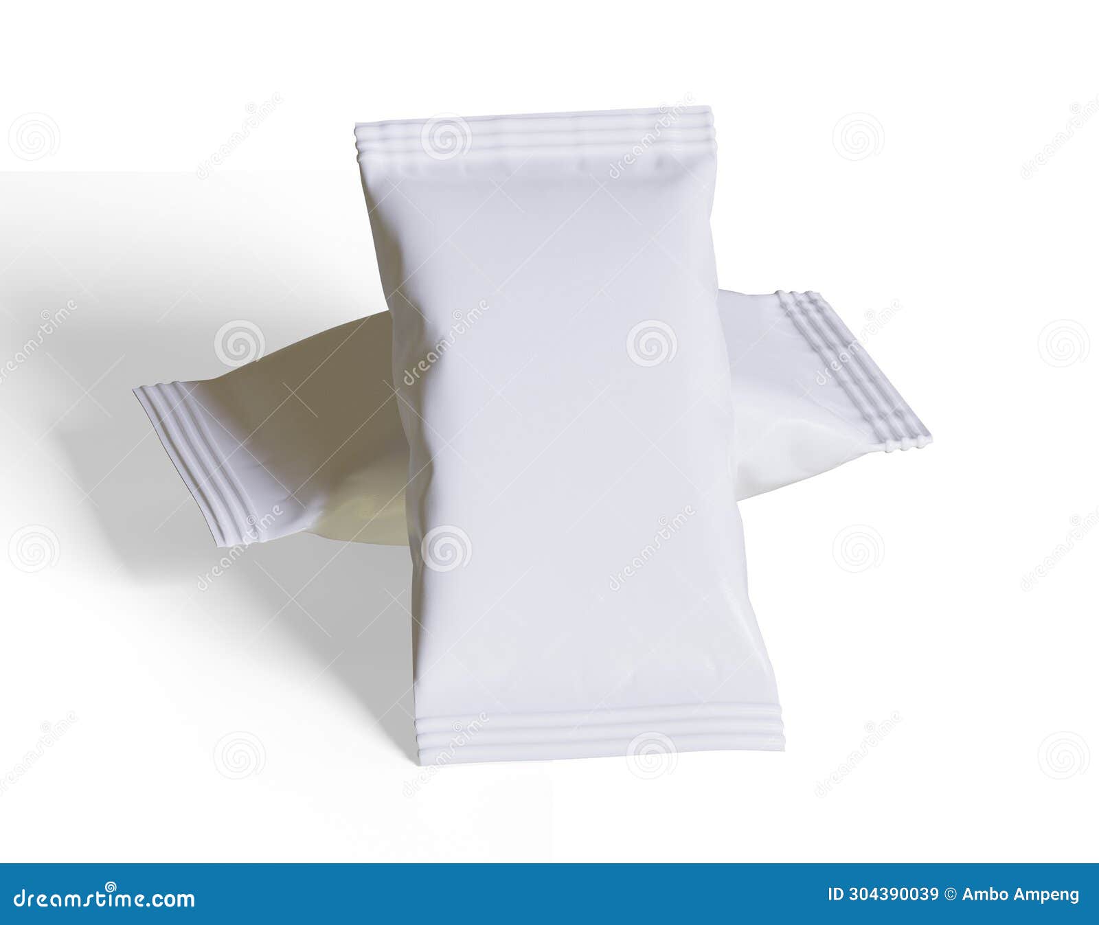 Packaging Product of Snack on White Background. Empty Packaging Product ...