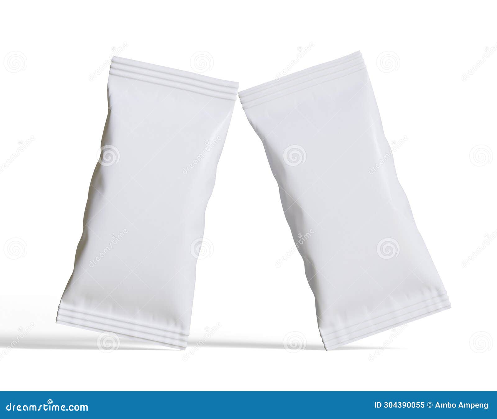 Packaging Product of Snack on White Background. Empty Packaging Product ...