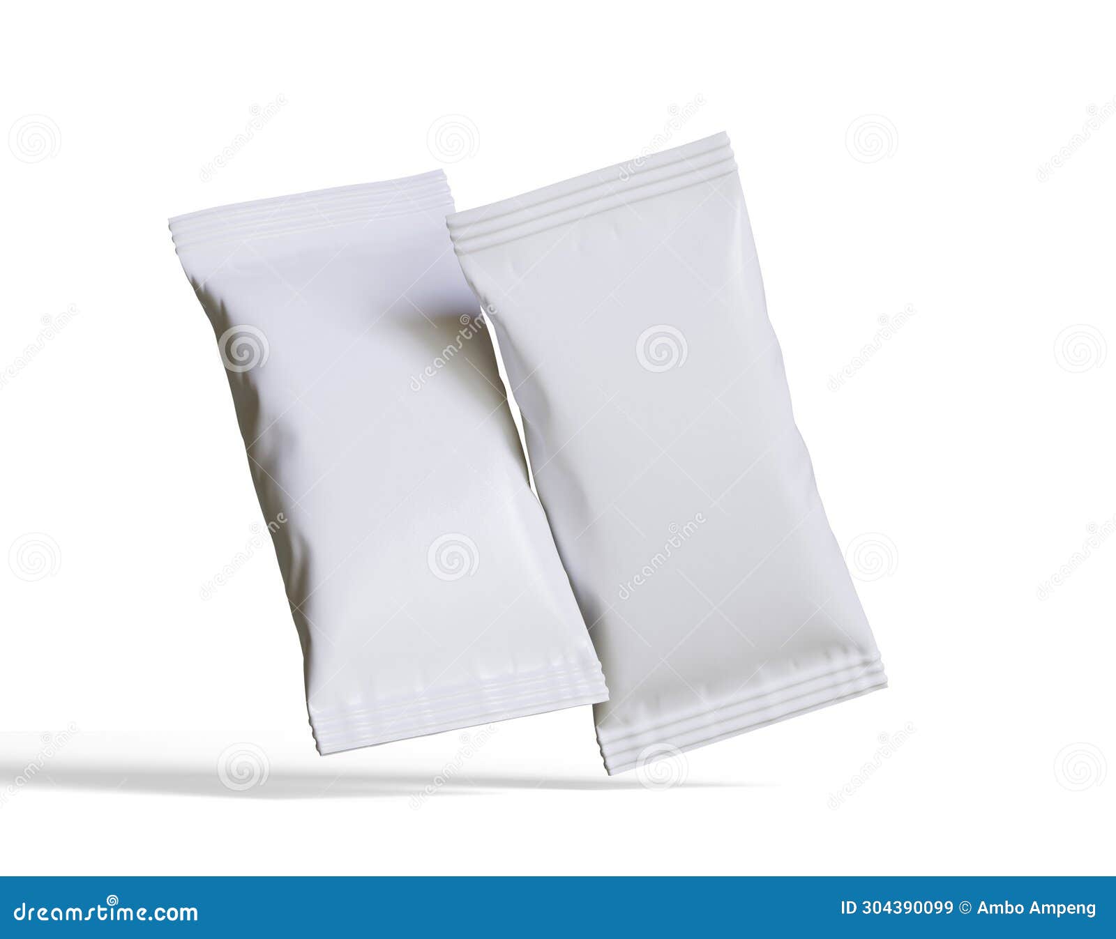 Packaging Product of Snack on White Background. Empty Packaging Product ...