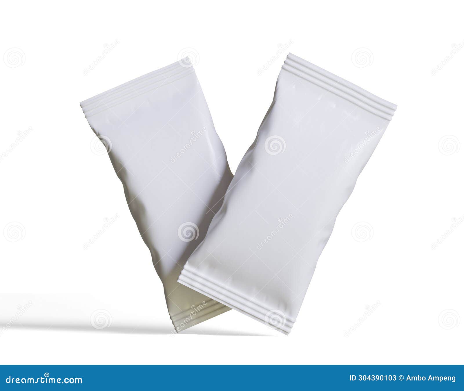 Packaging Product of Snack on White Background. Empty Packaging Product ...