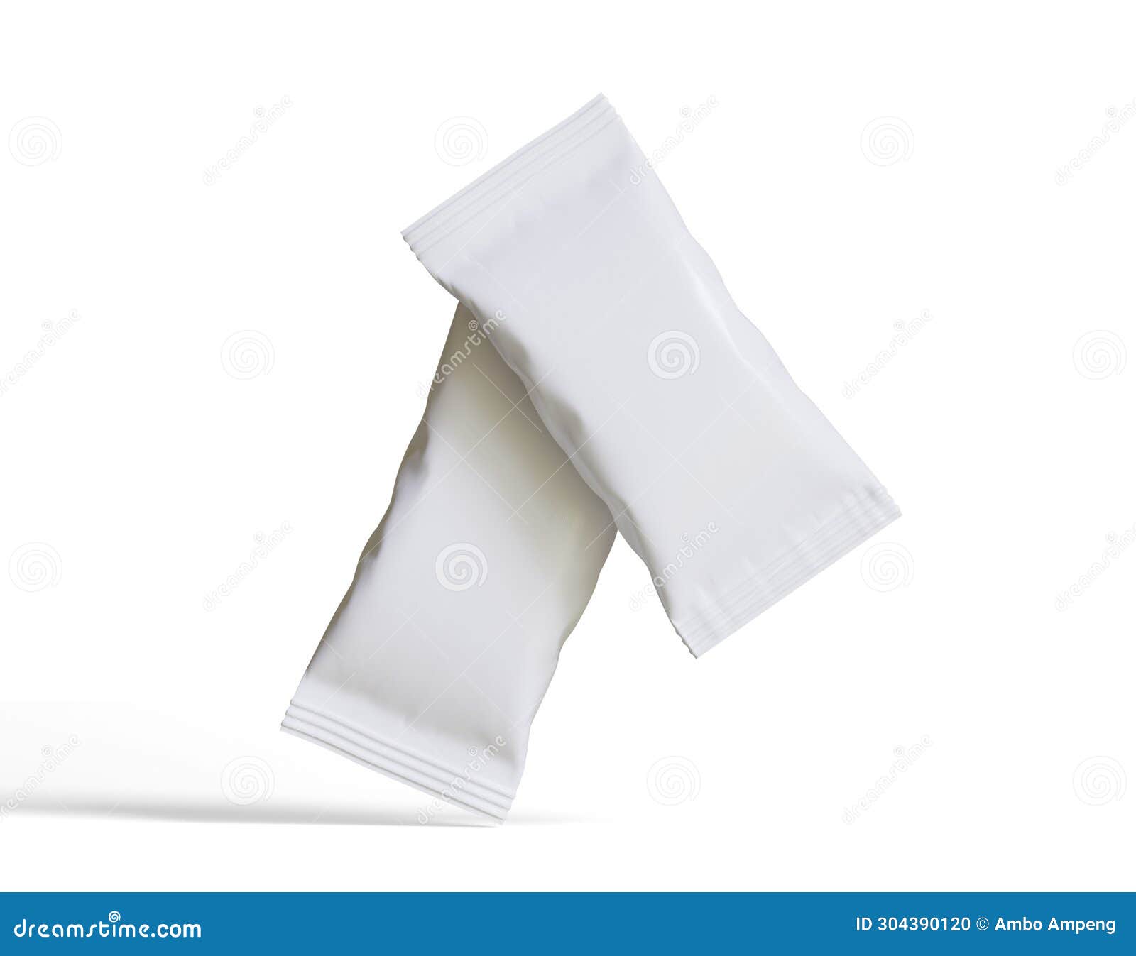 Packaging Product of Snack on White Background. Empty Packaging Product ...