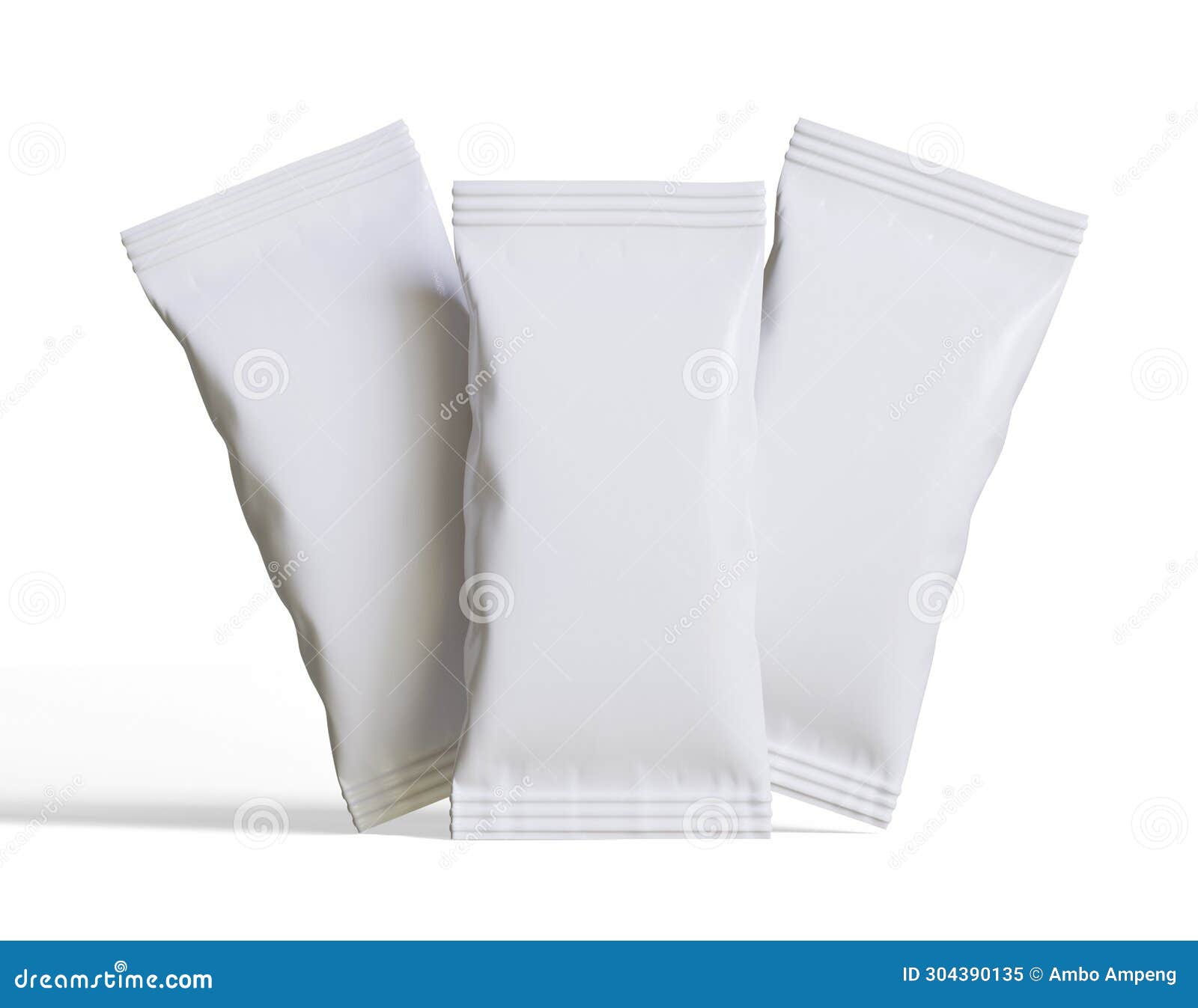 Packaging Product of Snack on White Background. Empty Packaging Product ...