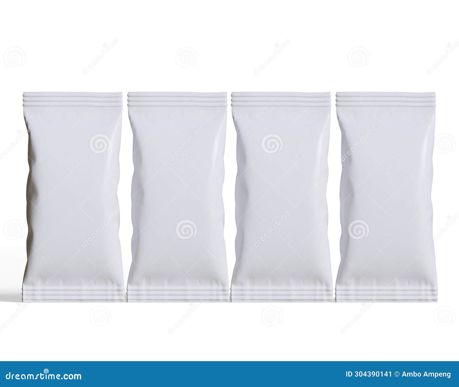 Packaging Product of Snack on White Background. Empty Packaging Product ...