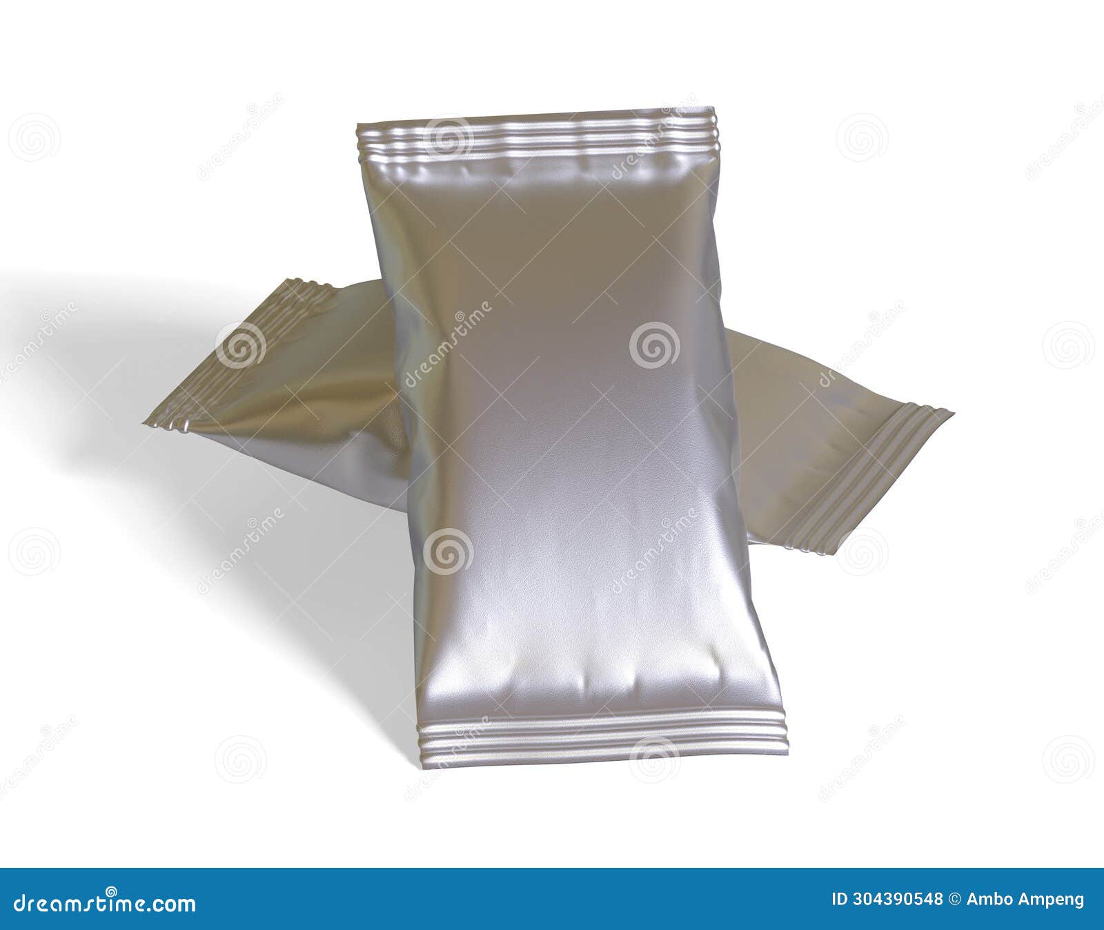 Packaging Product of Snack on White Background. Empty Packaging Product ...