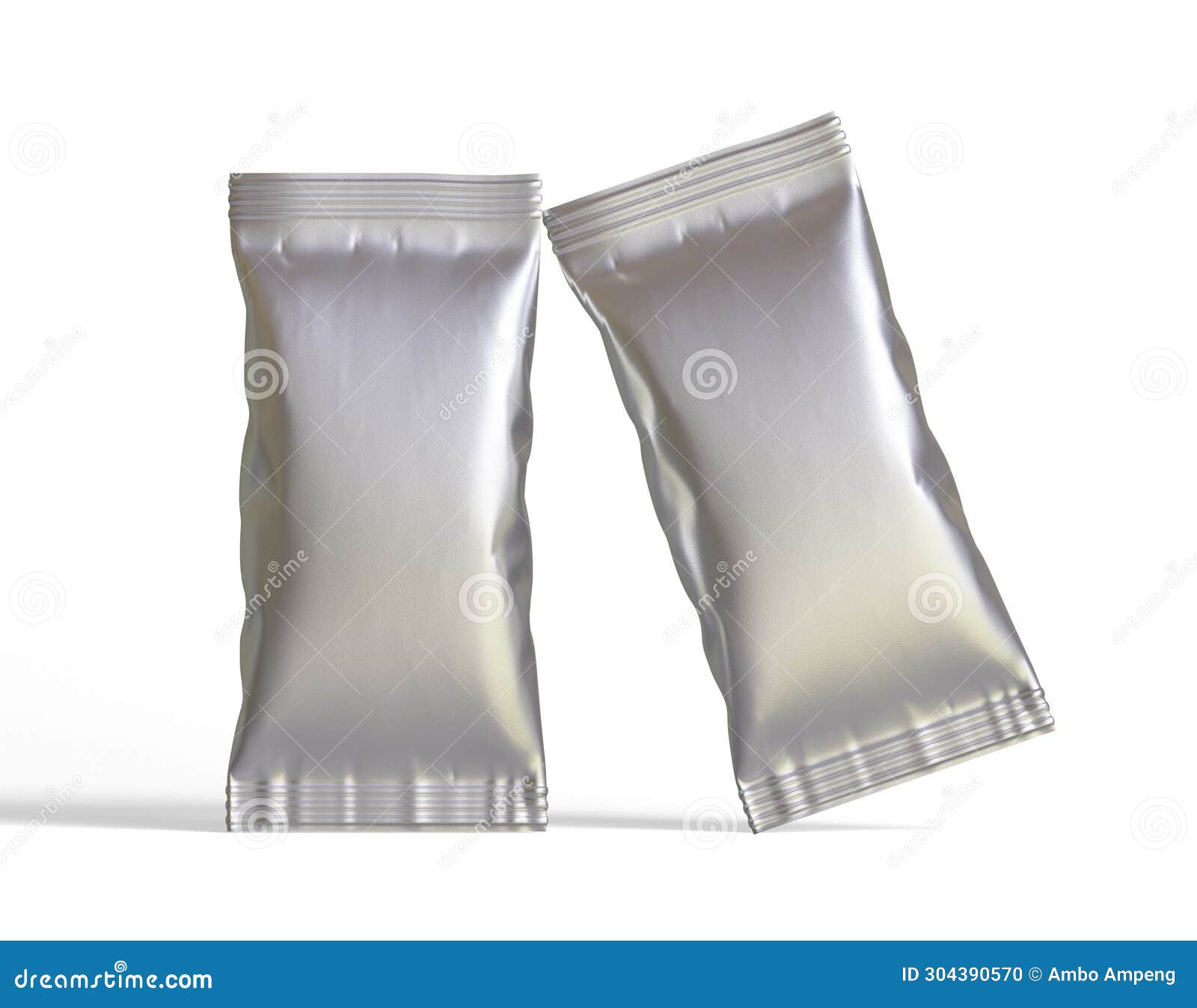 Packaging Product of Snack on White Background. Empty Packaging Product ...