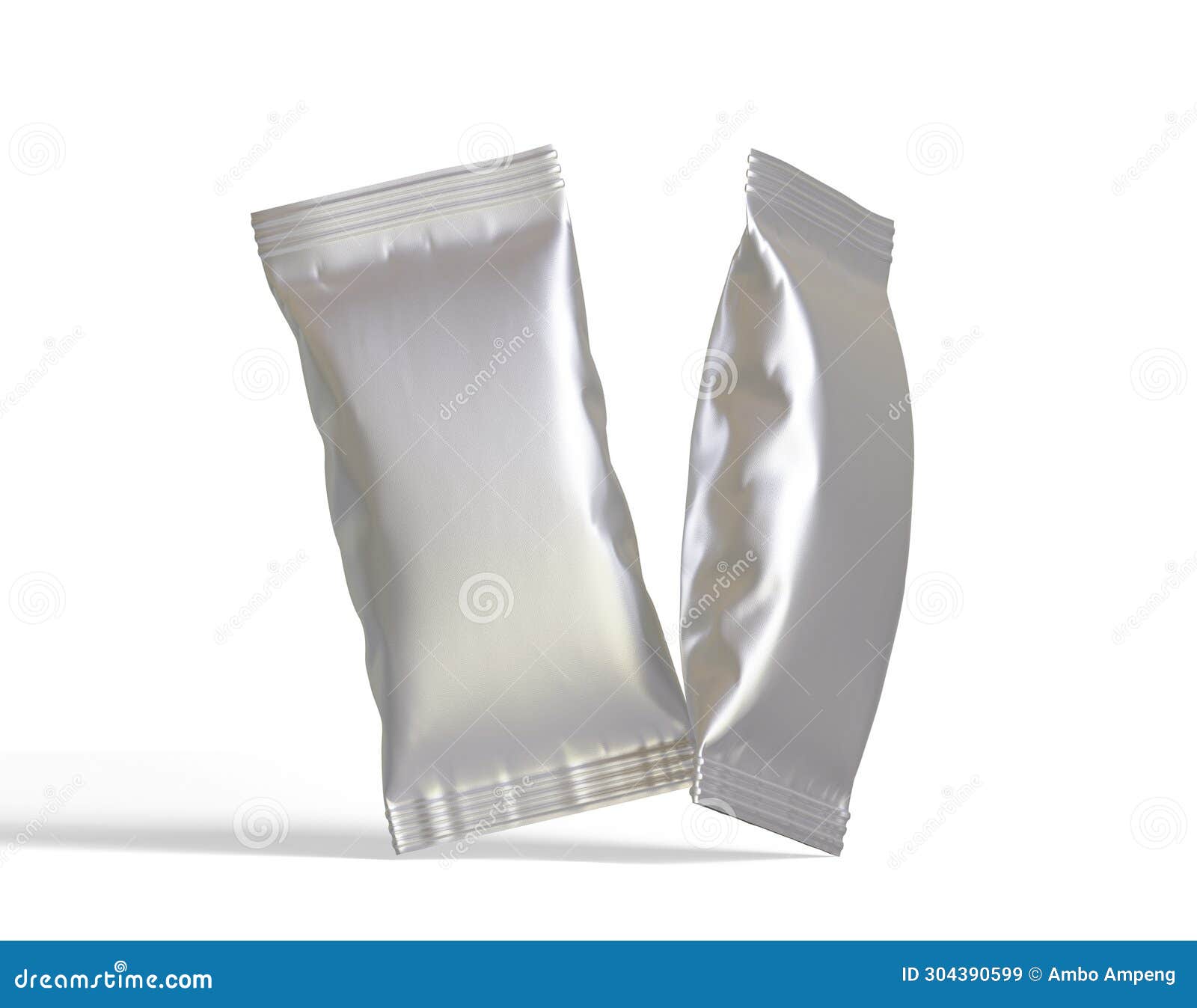 Packaging Product of Snack on White Background. Empty Packaging Product ...