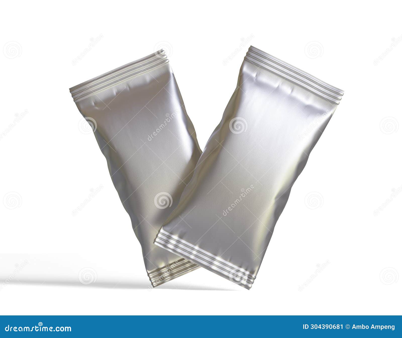 Packaging Product of Snack on White Background. Empty Packaging Product ...