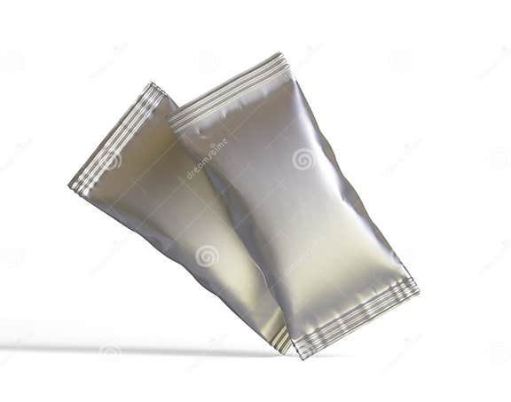 Packaging Product of Snack on White Background. Empty Packaging Product ...