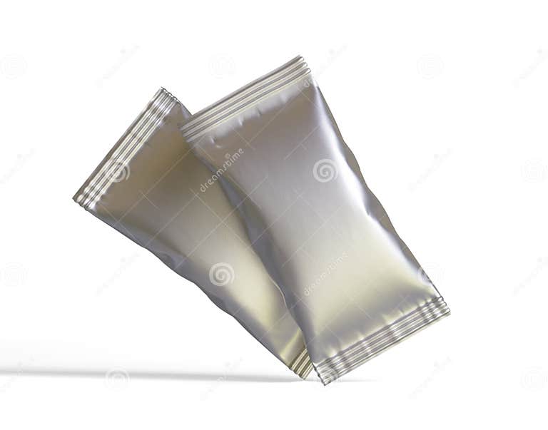 Packaging Product of Snack on White Background. Empty Packaging Product ...