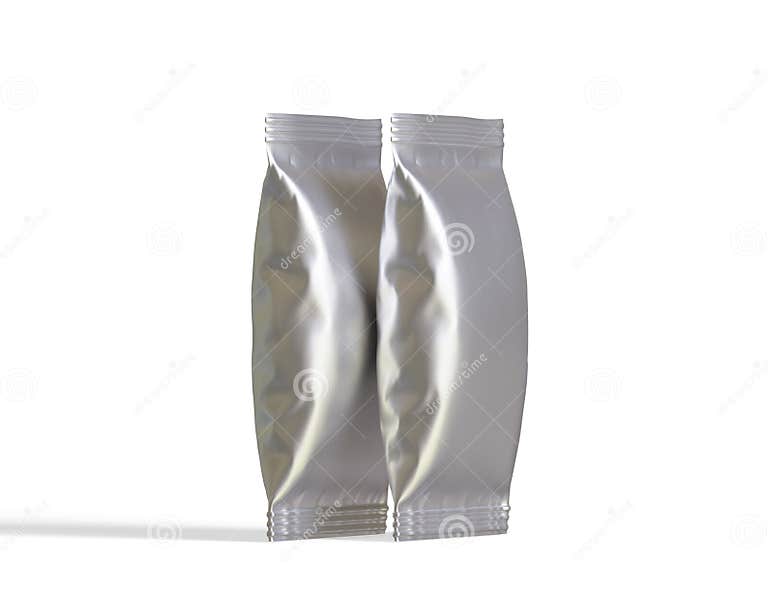 Packaging Product of Snack on White Background. Empty Packaging Product ...