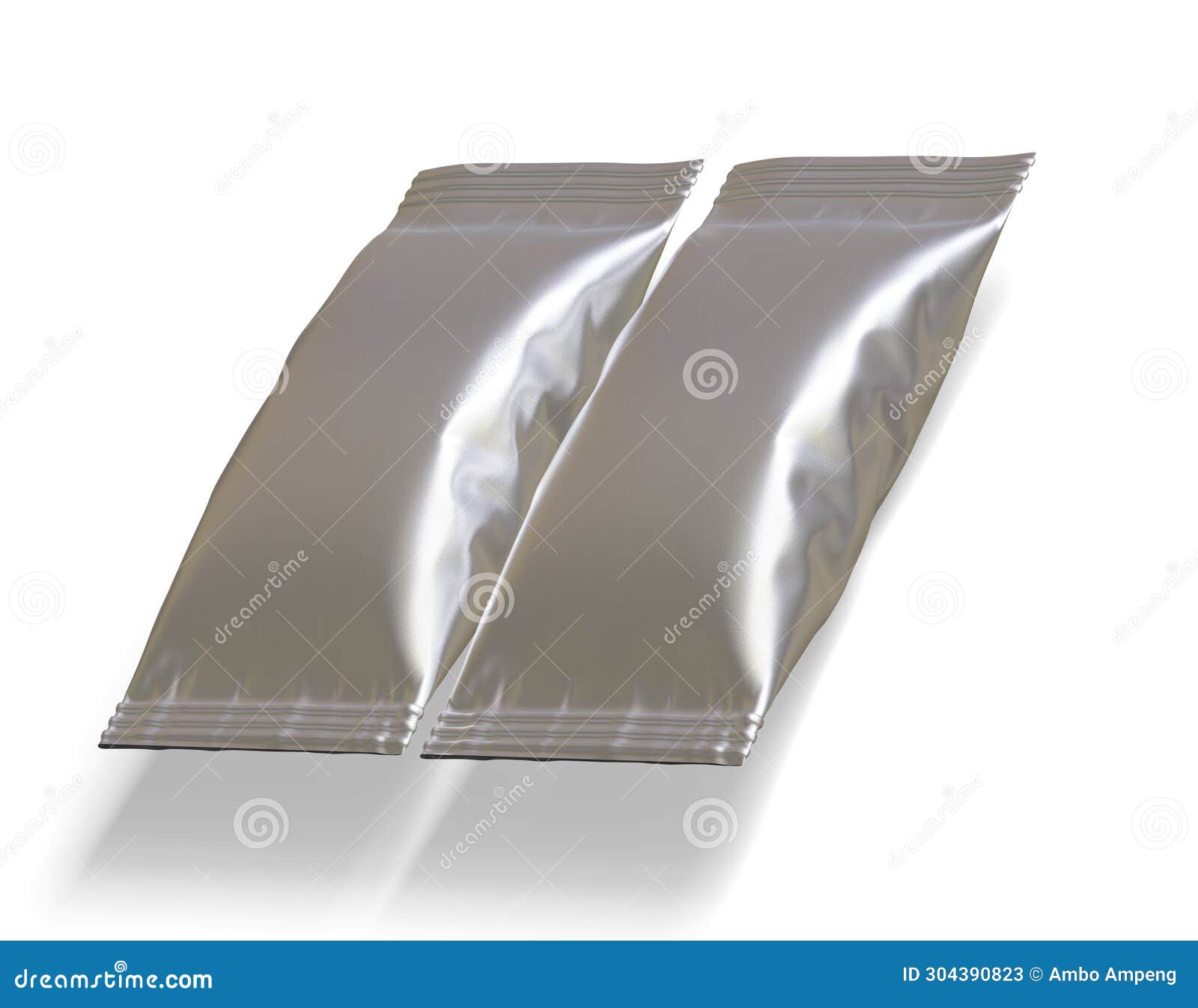 Packaging Product of Snack on White Background. Empty Packaging Product ...