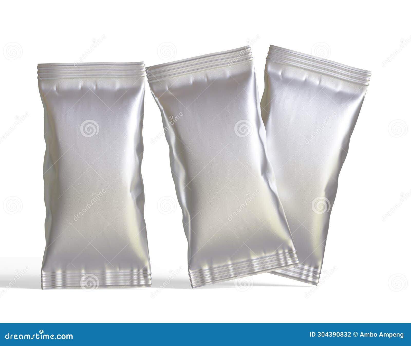 Packaging Product of Snack on White Background. Empty Packaging Product ...