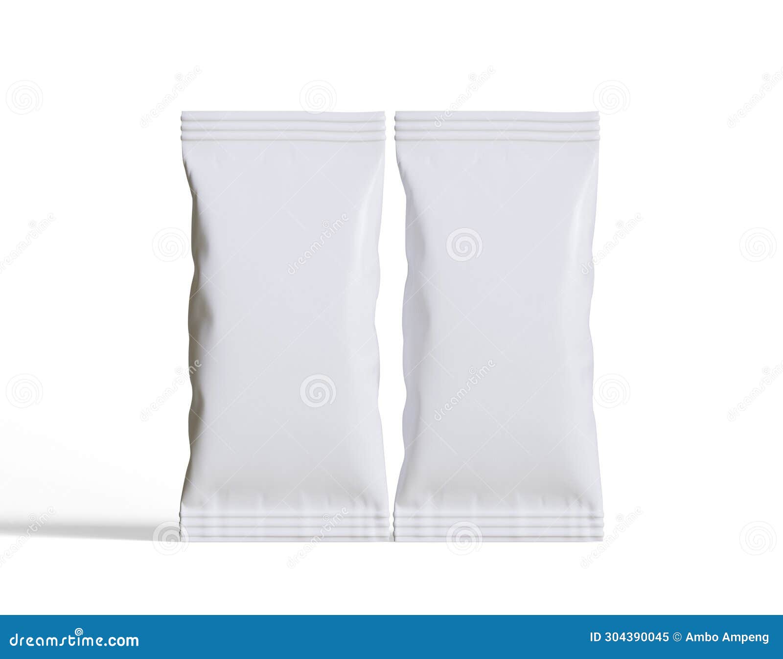 Packaging Product of Snack on White Background. Empty Packaging Product ...