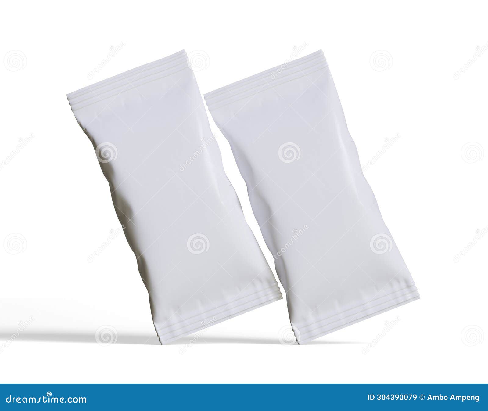 Packaging Product of Snack on White Background. Empty Packaging Product ...