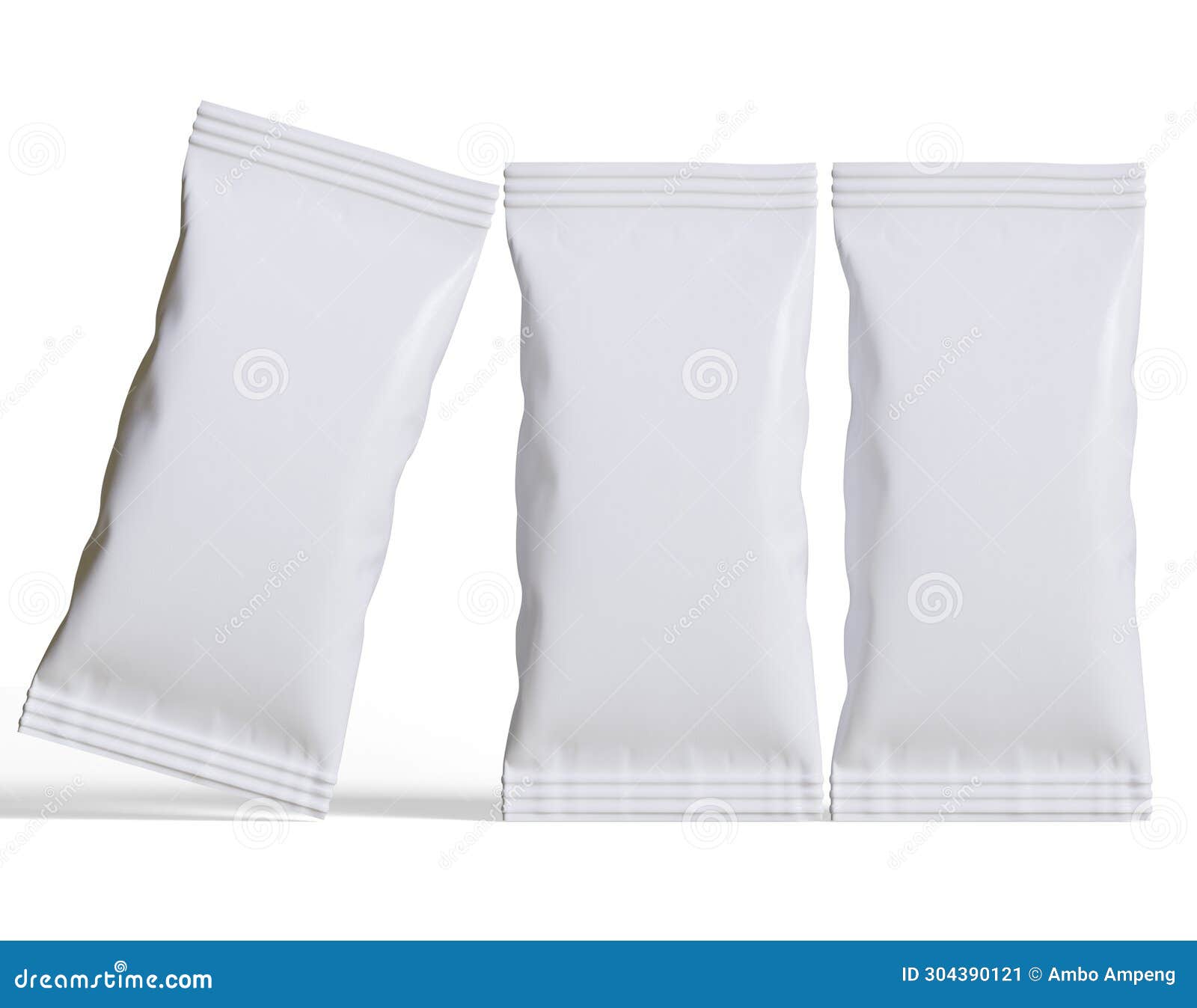 Packaging Product of Snack on White Background. Empty Packaging Product ...