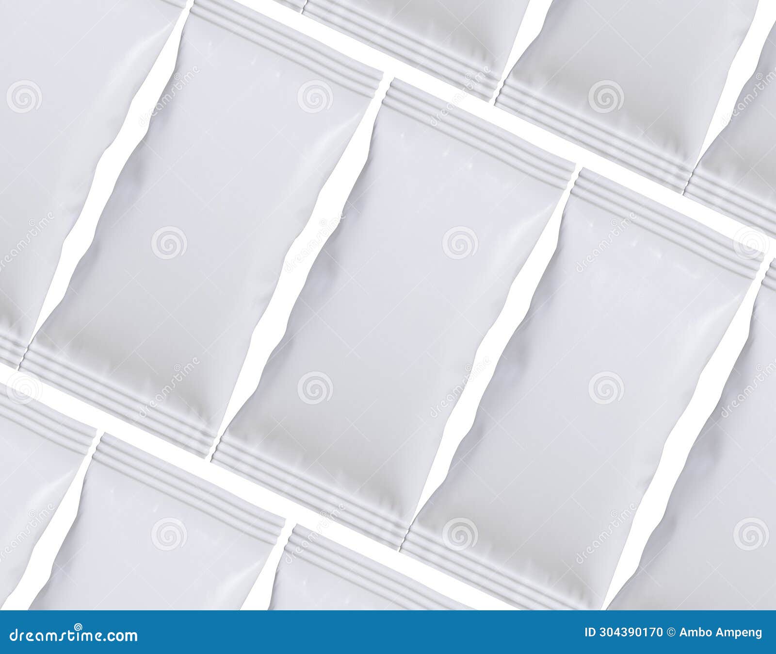 Packaging Product of Snack on White Background. Empty Packaging Product ...