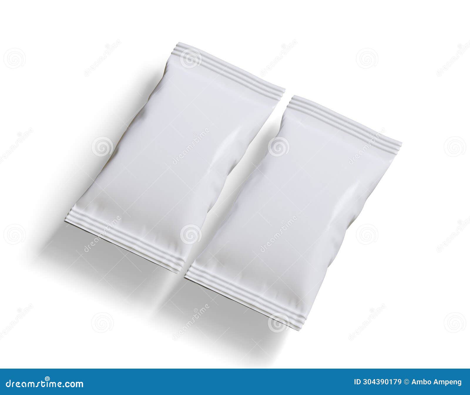 Packaging Product of Snack on White Background. Empty Packaging Product ...