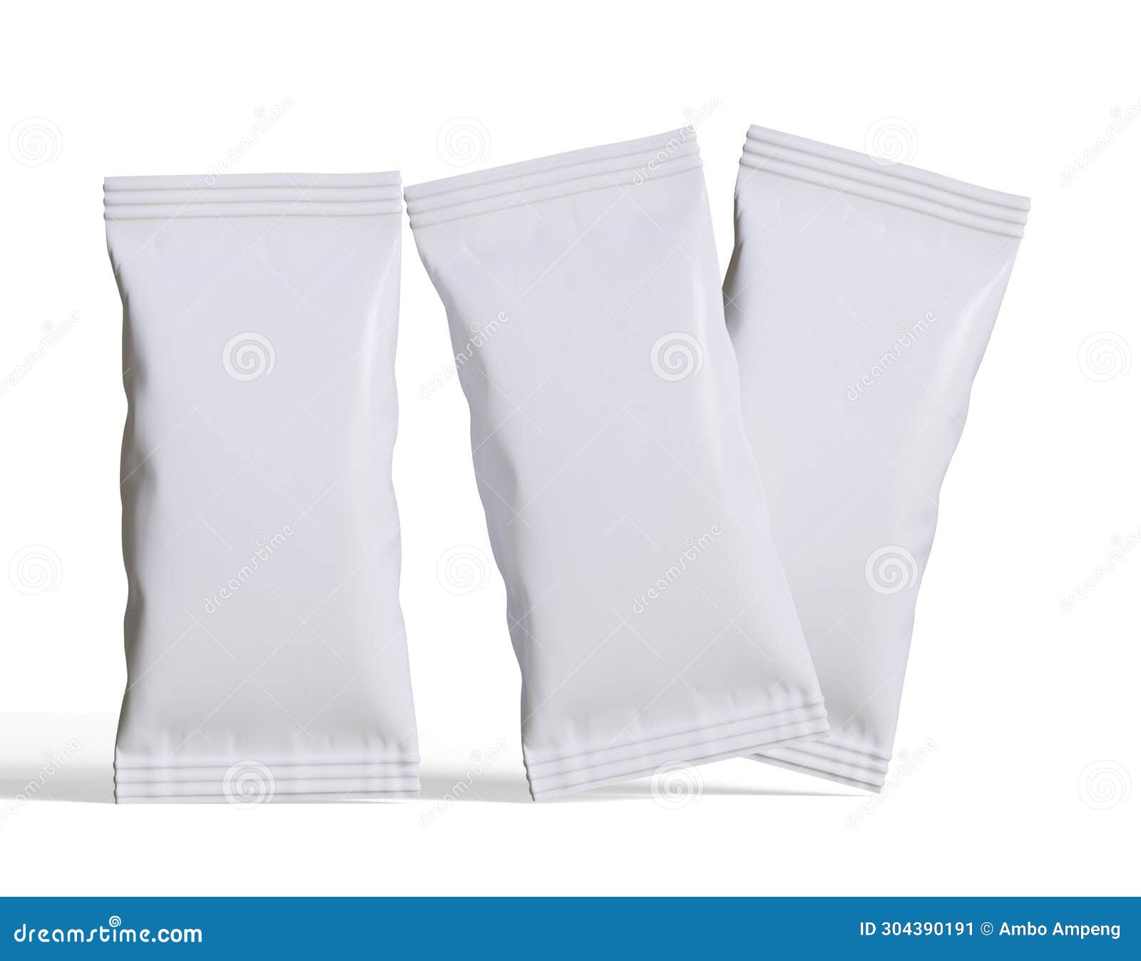 Packaging Product of Snack on White Background. Empty Packaging Product ...